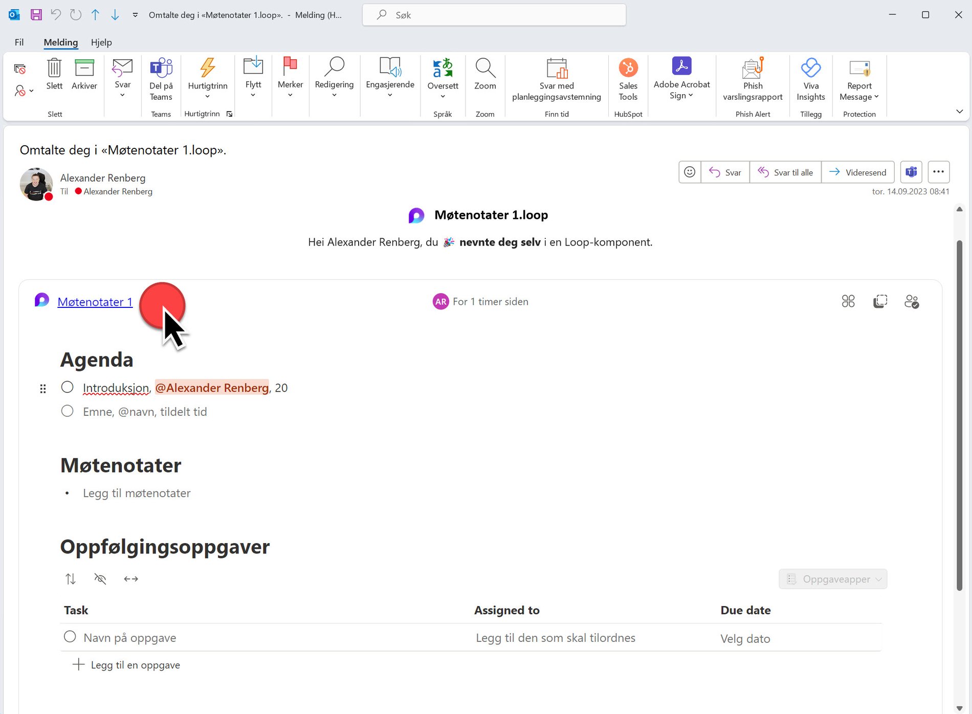 Hvordan bruke Microsoft Loop i Teams møter